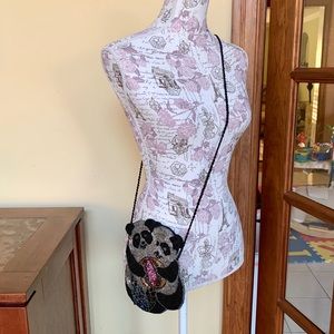 Lisa Loren | Bags | Vintage Lisa Loren Hand Beaded Panda Purse | Poshmark